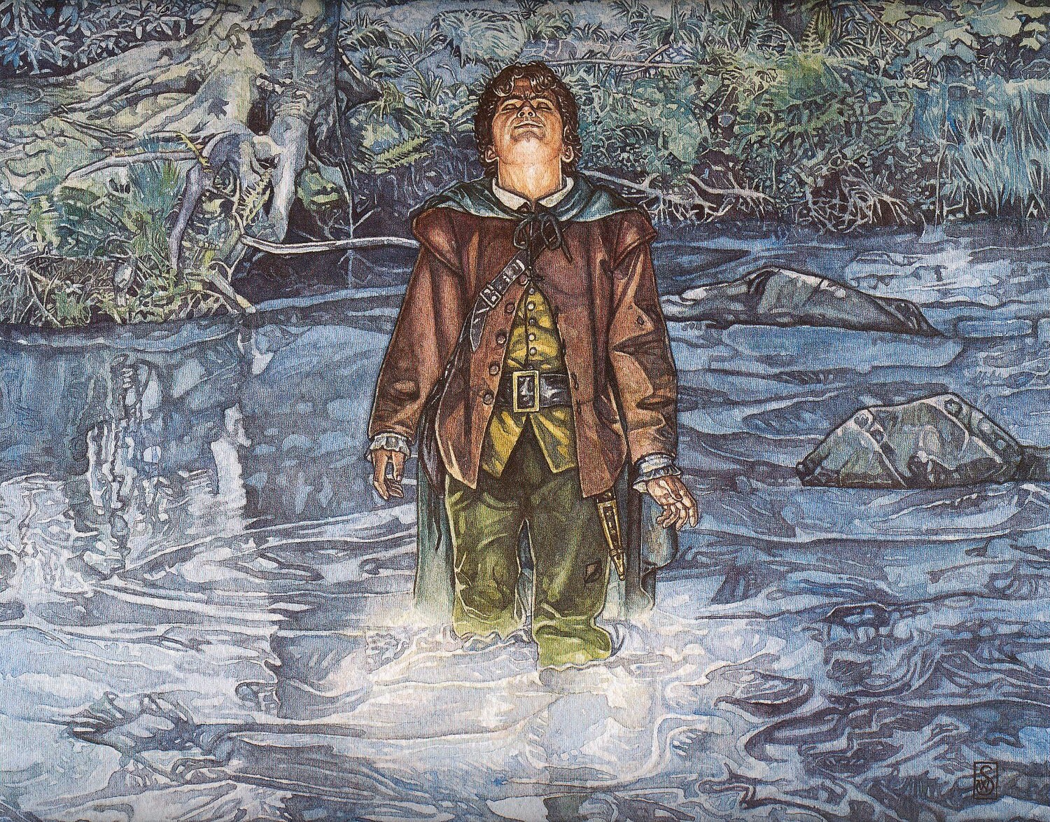 The Healing of Nimrodel | Tolkien art, Tolkien, Art