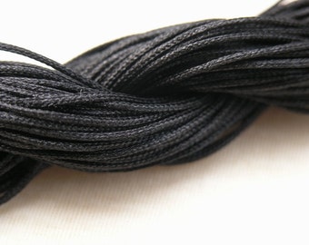 Black silk thread | Etsy