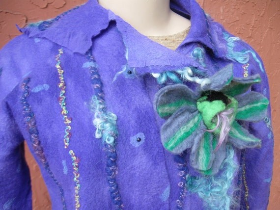 Purple Majesty Nuno Felted Jacket