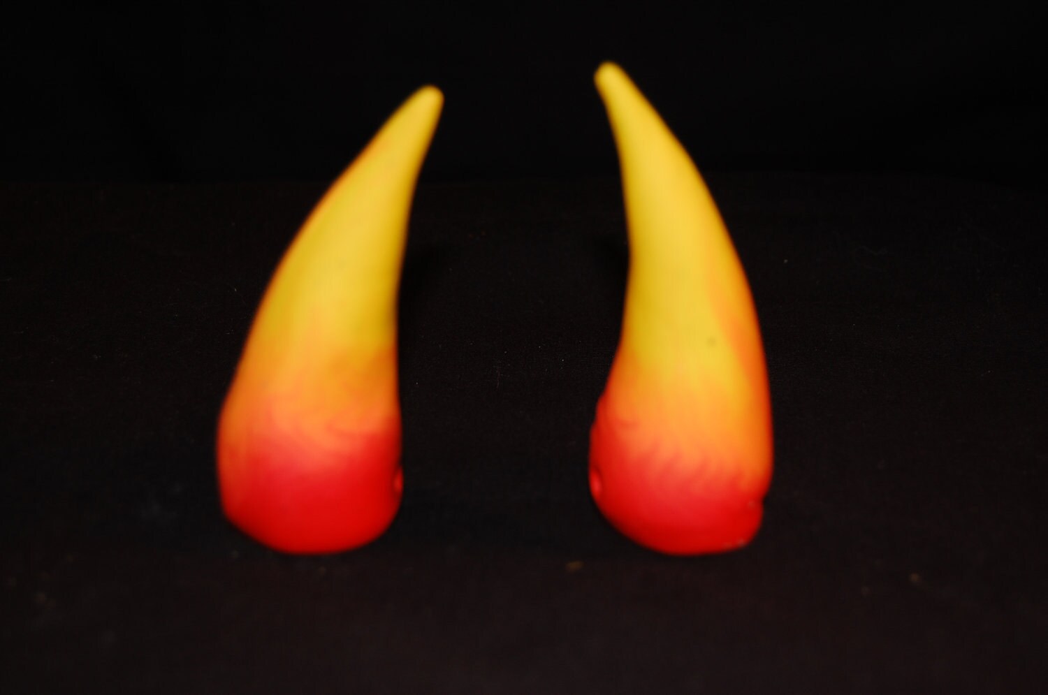 red to yellow Demon HORNS homestuck cos play halloween