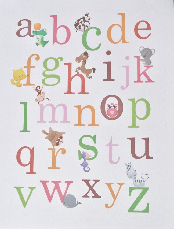 Items similar to ABC Art Print on Etsy