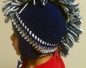 Items similar to Mohawk Hat Pink & Black on Etsy