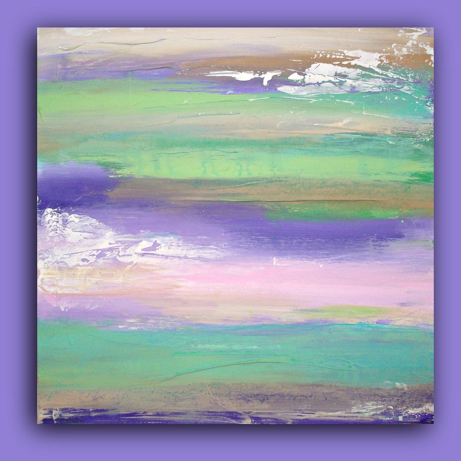 Art Acrylic Abstract Painting Original Fine Art by OraBirenbaumArt