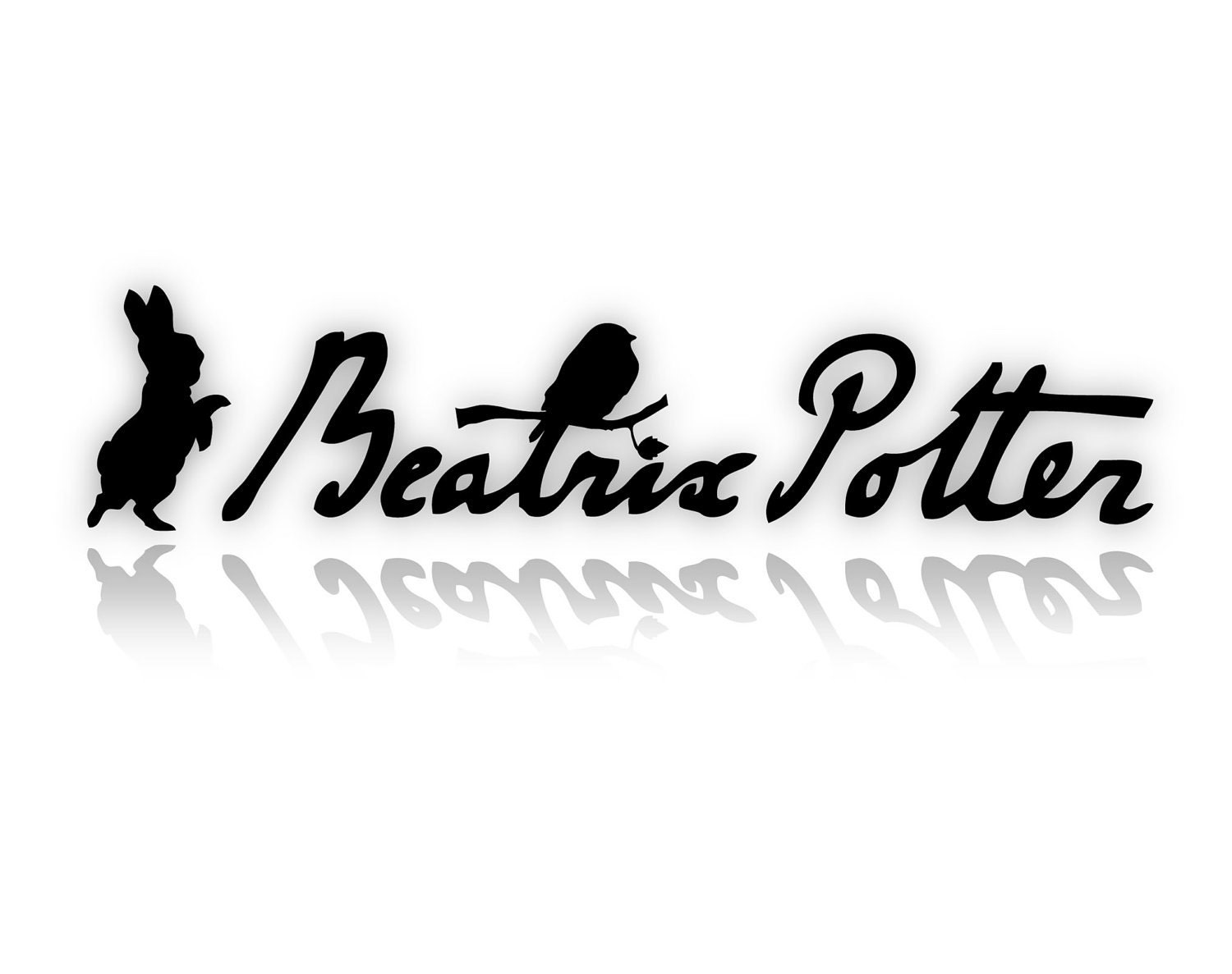 Beatrix Potter Peter Rabbit Signature Wall Art: Adhesive Vinyl