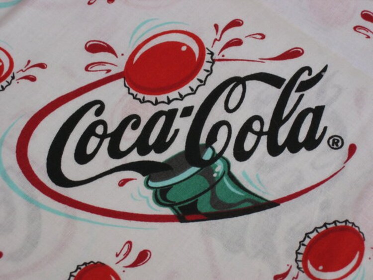 Coca Cola Fabric Coke Fabric with Vintage by DesignsByMistyT