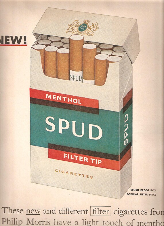 SPUD CIGARETTES Original 1950s Vintage Cigarette - Ddc Sports