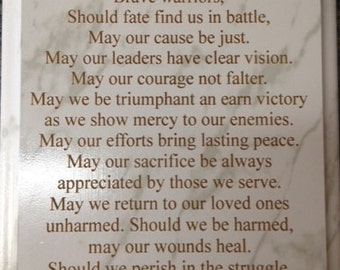 Popular items for soldiers prayer on Etsy