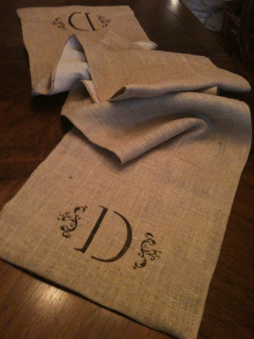 Custom order 1 table runner at 106 inches and 3 by leeanndowney