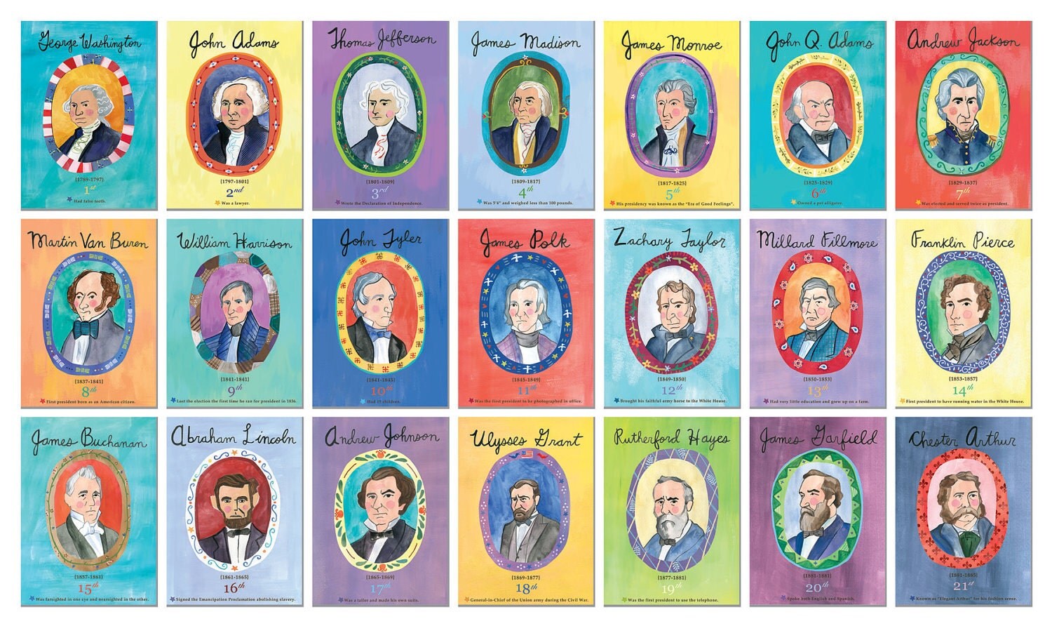 American Presidents 44 Presidential portraits