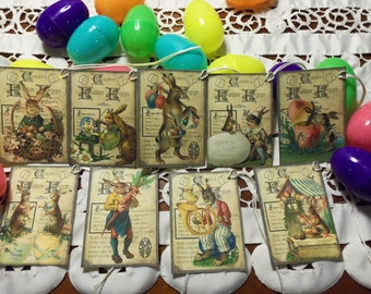 Vintage easter tags | Etsy