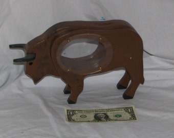 Wooden coin bank | Etsy