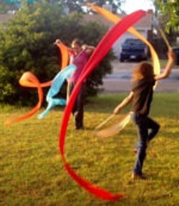 Items similar to Wide Taffeta Streamer Dance Ribbon on a swivel rod For ...