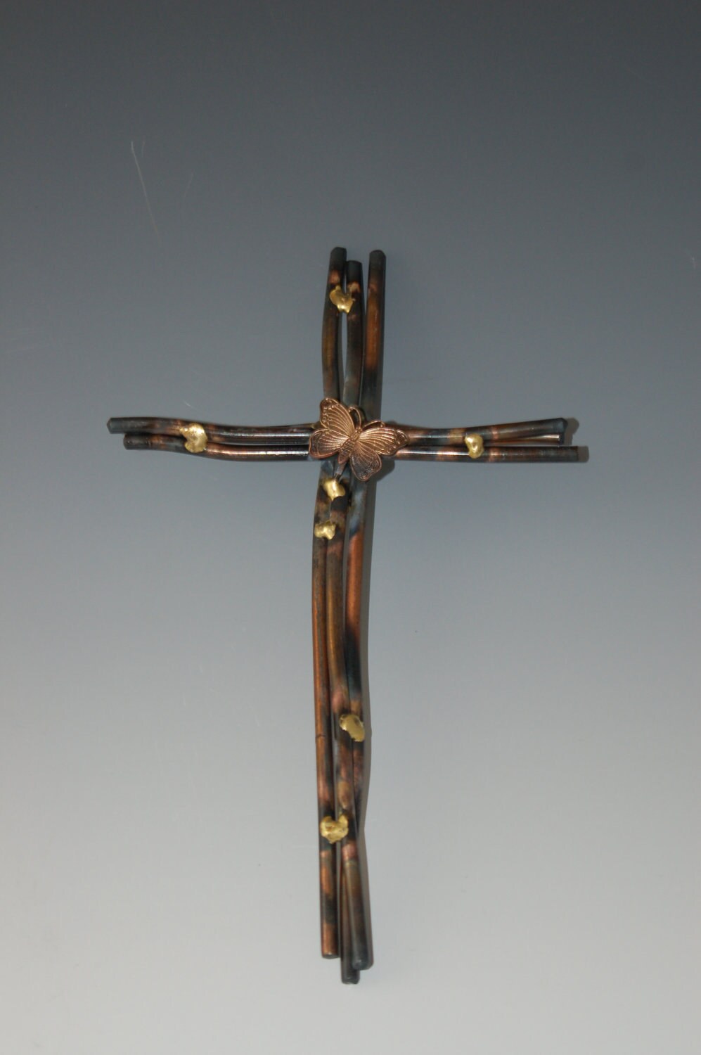 OLD RUGGED CROSS with brass