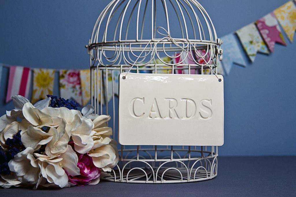 Cards Sign for Wedding Card Box – Gift Wrapped | Just A Little Wedding