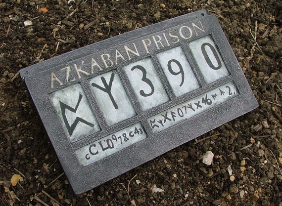 Items similar to Sirius Black Azkaban Prison sign, inspired by the ...