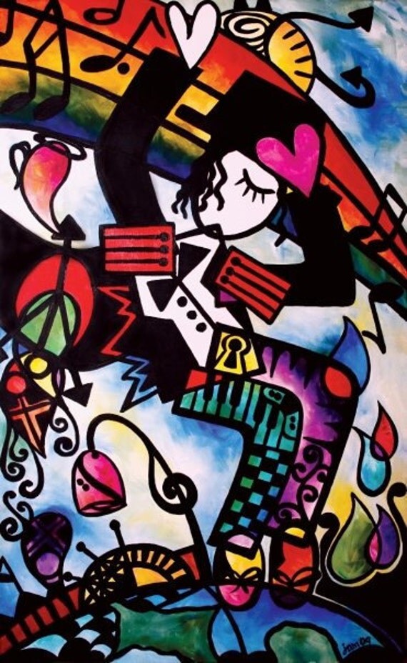 Abstract MJ Posters and Paintings | Lipstick Alley