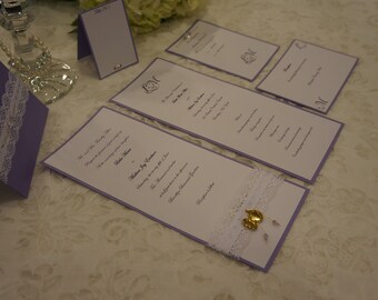 Popular items for embossed wedding invitations on Etsy