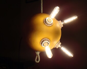 Upcycled lights curated by Recyclart on Etsy