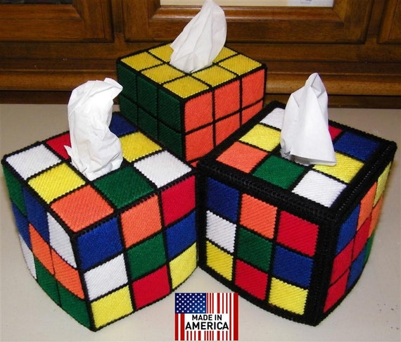 Items similar to Rubik's Rubiks Rubix Rubic Cube Tissue Box Cover Hand ... Items similar to Rubik's Rubiks Rubix Rubic Cube Tissue Box Cover Hand ...