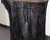 Items similar to Tree Trunk Vanity w/ Bronze Oyster Sink on Etsy