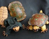 Items similar to Tooling Leather and Deer Hide Turtle on Etsy