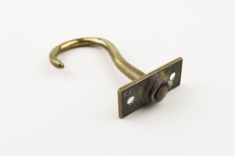 Rotating Brass Ceiling Hook With Intergrated Back Plate