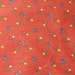 Vintage Red Calico Fabric 60s 70s Floral Fabric Cotton