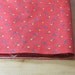 Vintage Red Calico Fabric 60s 70s Floral Fabric Cotton