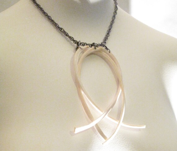 Goth bone jewelry Pentagram made from animal bone by bonejewelry