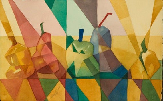 Abstract Fruit Paintings