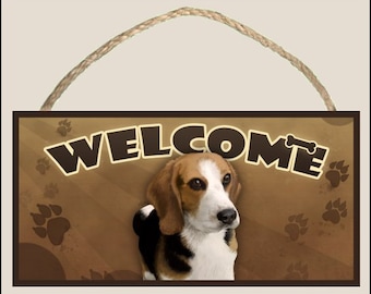 Beagle welcome sign | Etsy