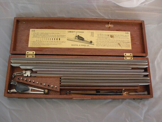 Leroy Lettering Set by Keuffel & Esser by DarranAndMistysShop