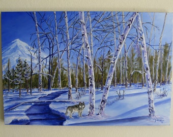 Winter birch trees | Etsy