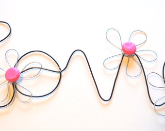 Wire word sign | Etsy