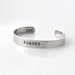 Personalized metal cuff bracelet custom bracelet by JewelMango