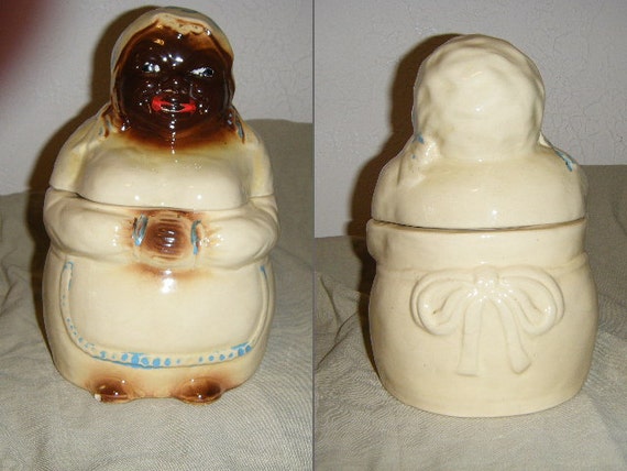 Items Similar To Vintage National Silver Mammy Cookie Jar On Etsy