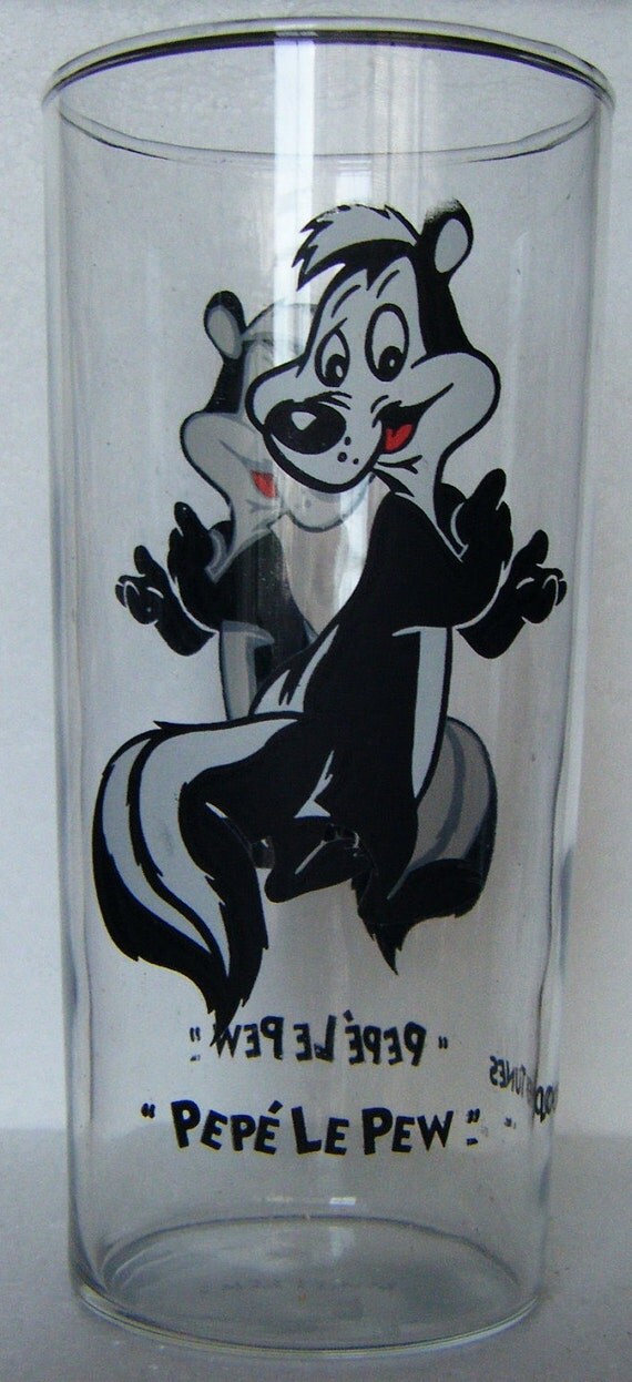1973 Pepsi Cola Glass Pepe Le Pew Warner Bros