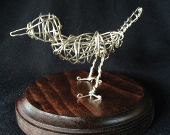 Wire bird sculpture | Etsy