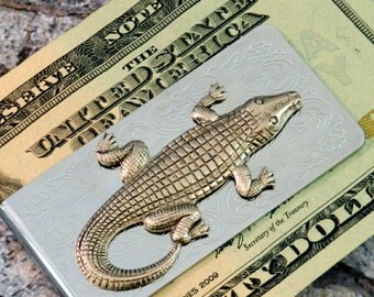 Popular items for alligator money clip on Etsy