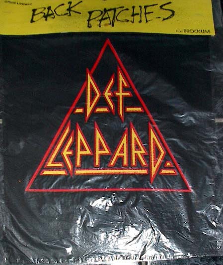 Def Leppard Logo Back Patch – Hysteria Tour – Deadstock like NEW in ...