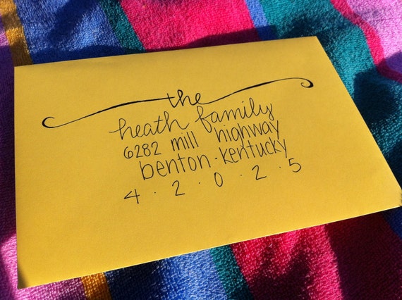 Items Similar To Graduation Announcements Custom Calligraphy For 