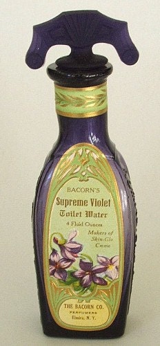 Exquisite original antique Bacorn's SUPREME VIOLET Toilet