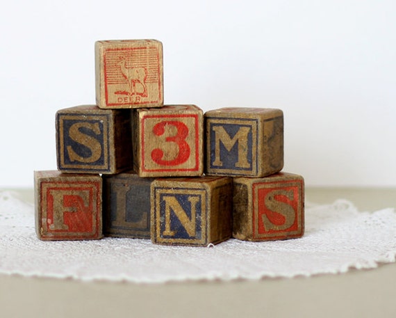 Wooden Baby Blocks Numbers