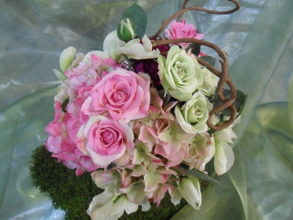 Items similar to Sweet Pink Pave Floral Arrangement on Etsy