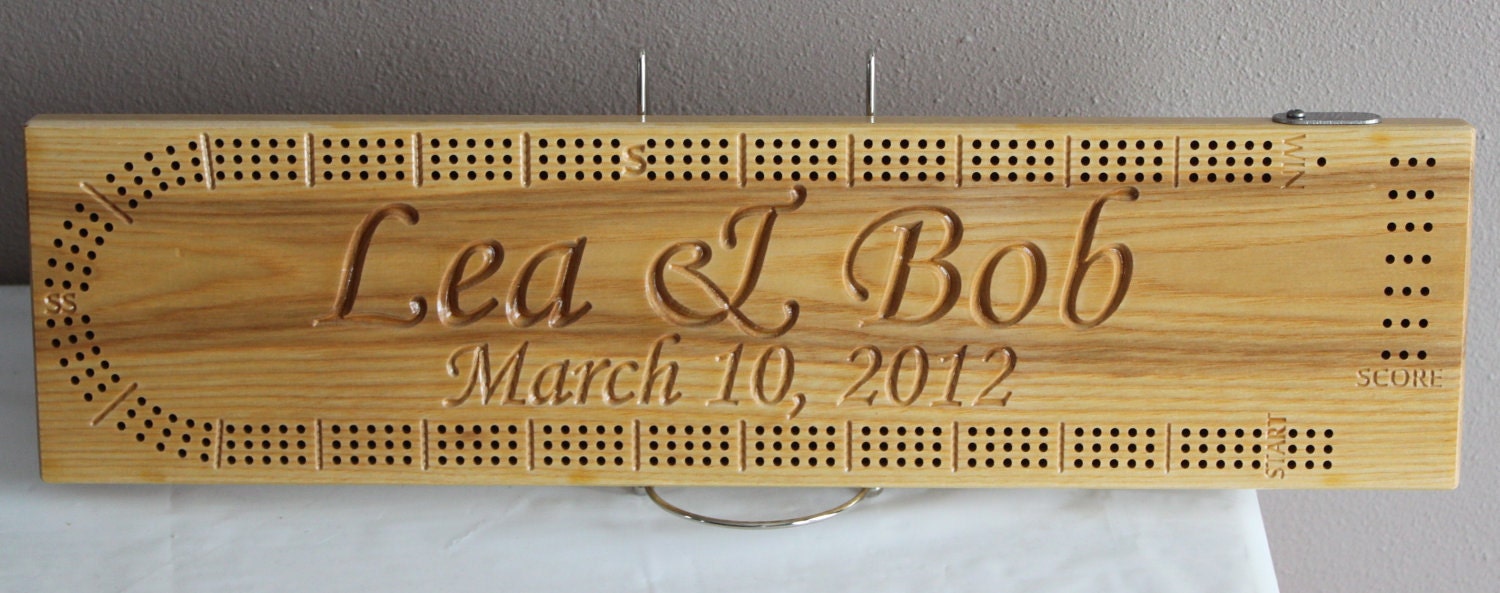Personalized cribbage board