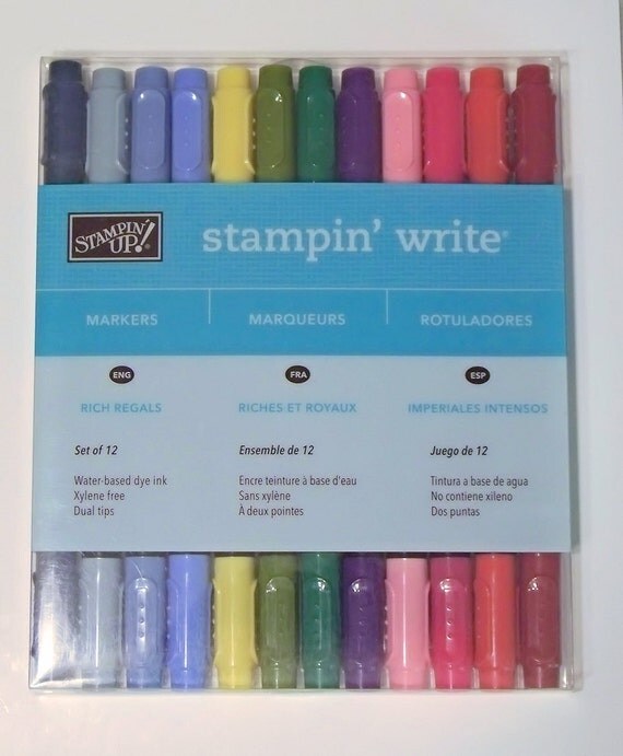 Stampin Up 12 Write Markers Rich Regals Stampin Up 12 Write Markers Rich Regals