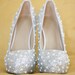 Ready to Ship Swarovski Crystal Wedding Shoes Size 7.5