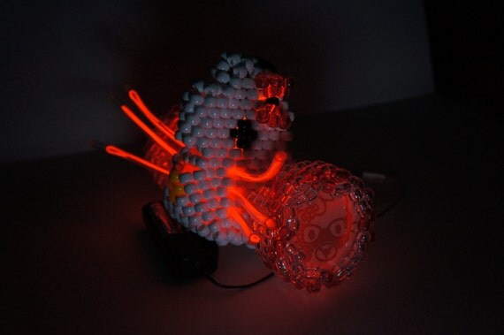 Hello Kitty Kandi Gas Mask red by TheLightsho on Etsy