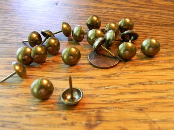 Brass Tacks 50 Heavy Duty Industrial Brass Tone Upholstery or