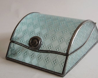 Stained glass jewelry box art glass by 1178box on Etsy